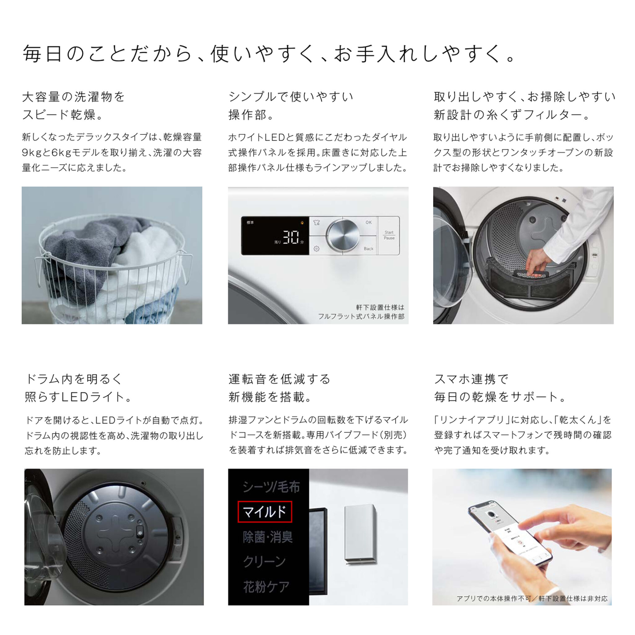 Rinnai リンナイ ガス衣類乾燥機 乾太くん DELUXE TYPE 屋内設置 RDT93シリーズ RDT-93 | m-lab │ 公式オンラインショップ